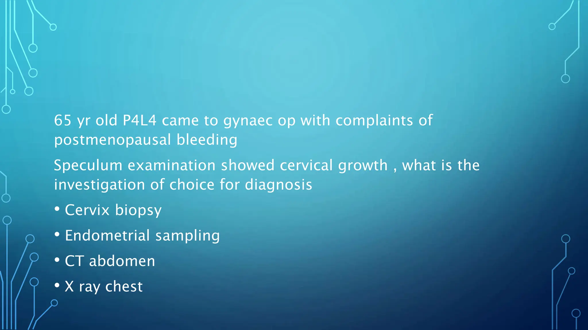 Postmenopausal bleeding in Women. Introduction | PPTX