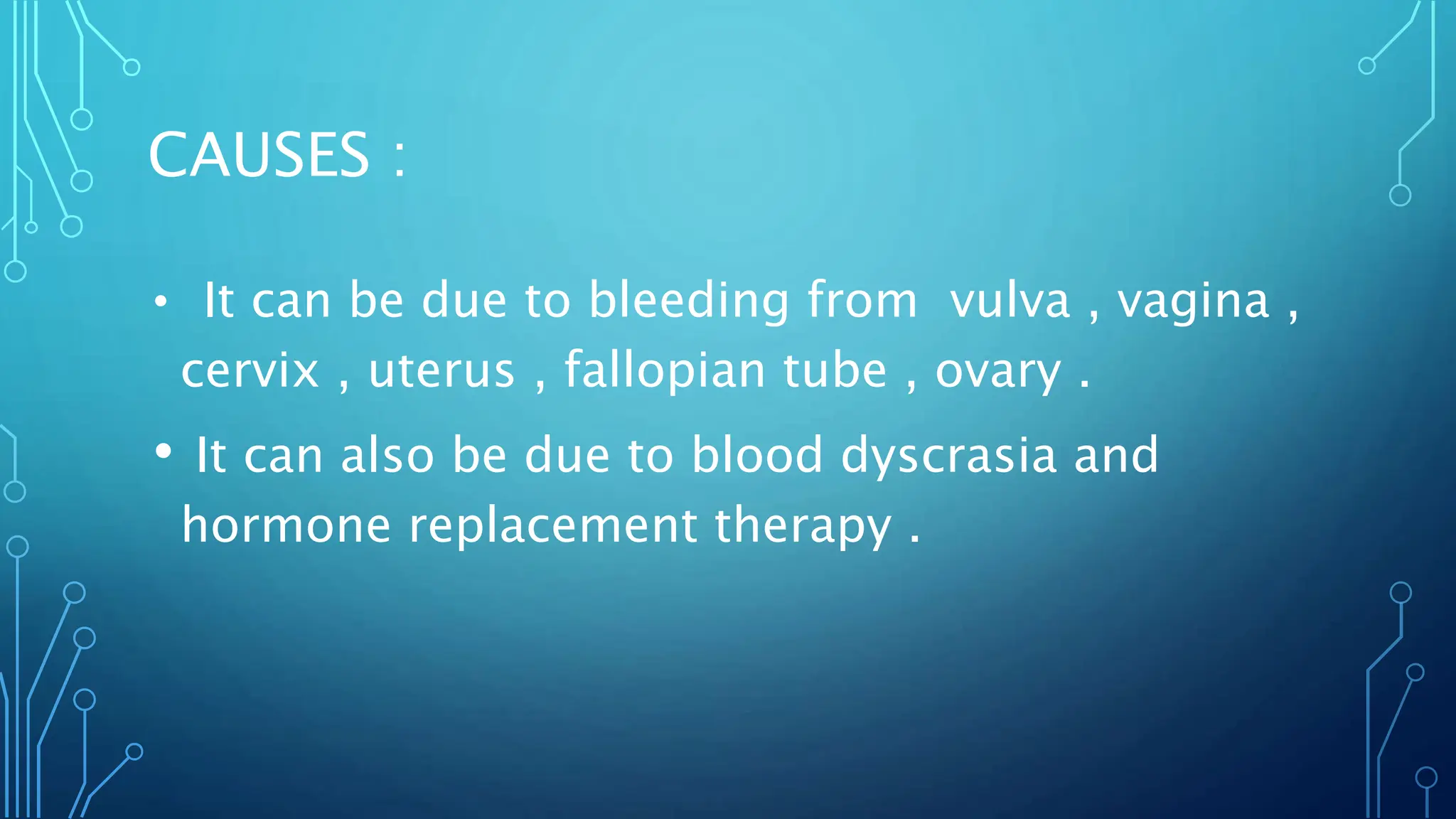 Postmenopausal bleeding in Women. Introduction | PPTX