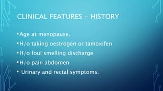 Postmenopausal bleeding in Women. Introduction | PPTX