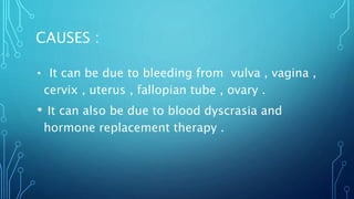 Postmenopausal bleeding in Women. Introduction | PPTX | Menopause ...