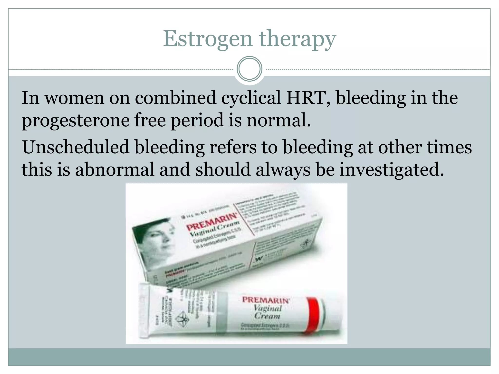 Post menopausal bleeding seminar | PPTX