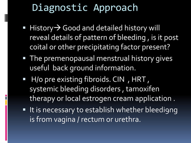 Postmenopausal vaginal bleeding | PPT