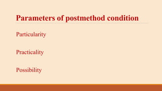 Postmethod and elt | PPTX