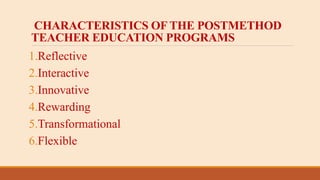 Postmethod and elt | PPTX