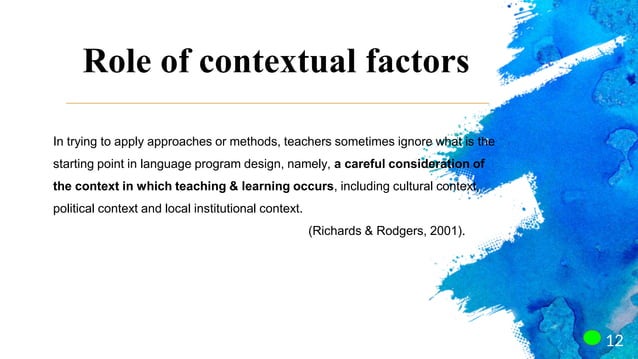 The Post-Method era | PPTX