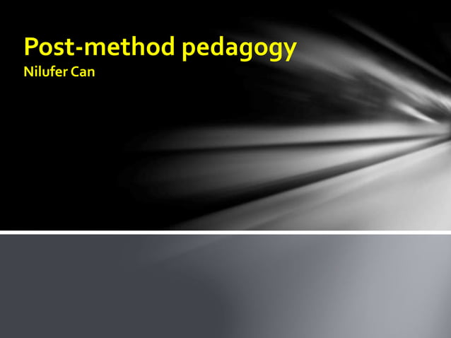 Postmethodpedagogy | PPTX