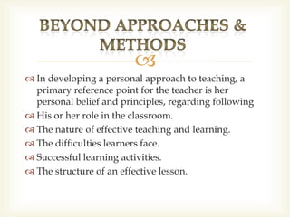 Post methods era in Language Teaching | PPTX