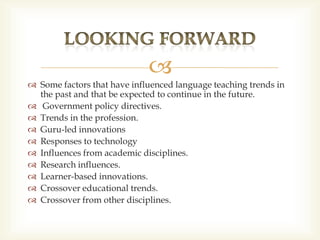 Post methods era in Language Teaching | PPTX