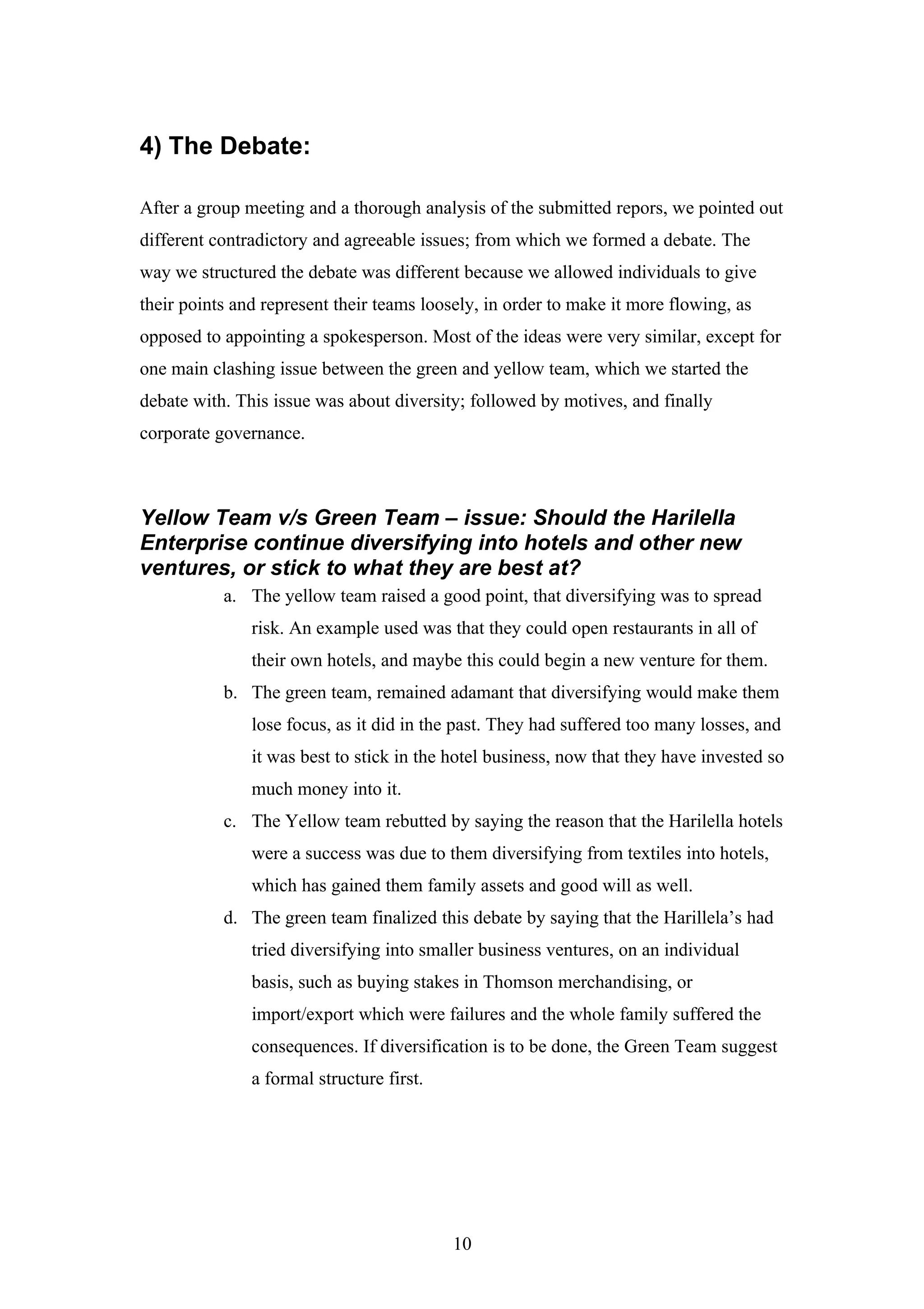 Post Mica Report Harillela Entreprise | DOC | Hotel Properties | Real ...