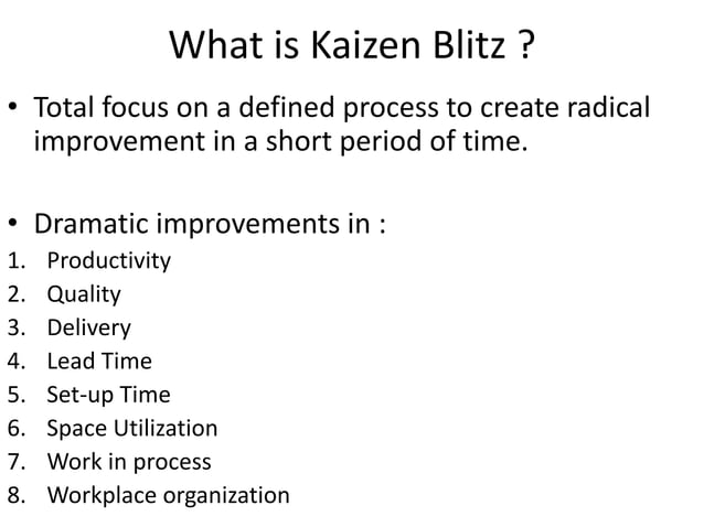 Kaizen - Continual Improvement Program | PPT