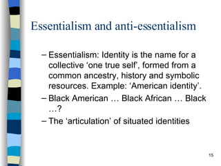 Postmodern Identities (2) | PPT