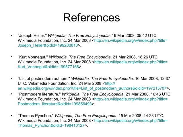 Postmodern presentation | PPT | Fiction | Books and Literature