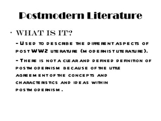 Postmodern presentation | PPT