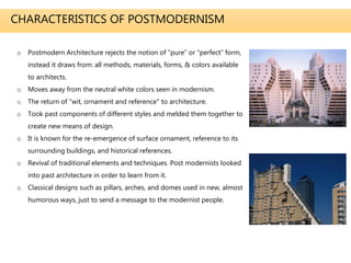 Post modern architecture | PPTX