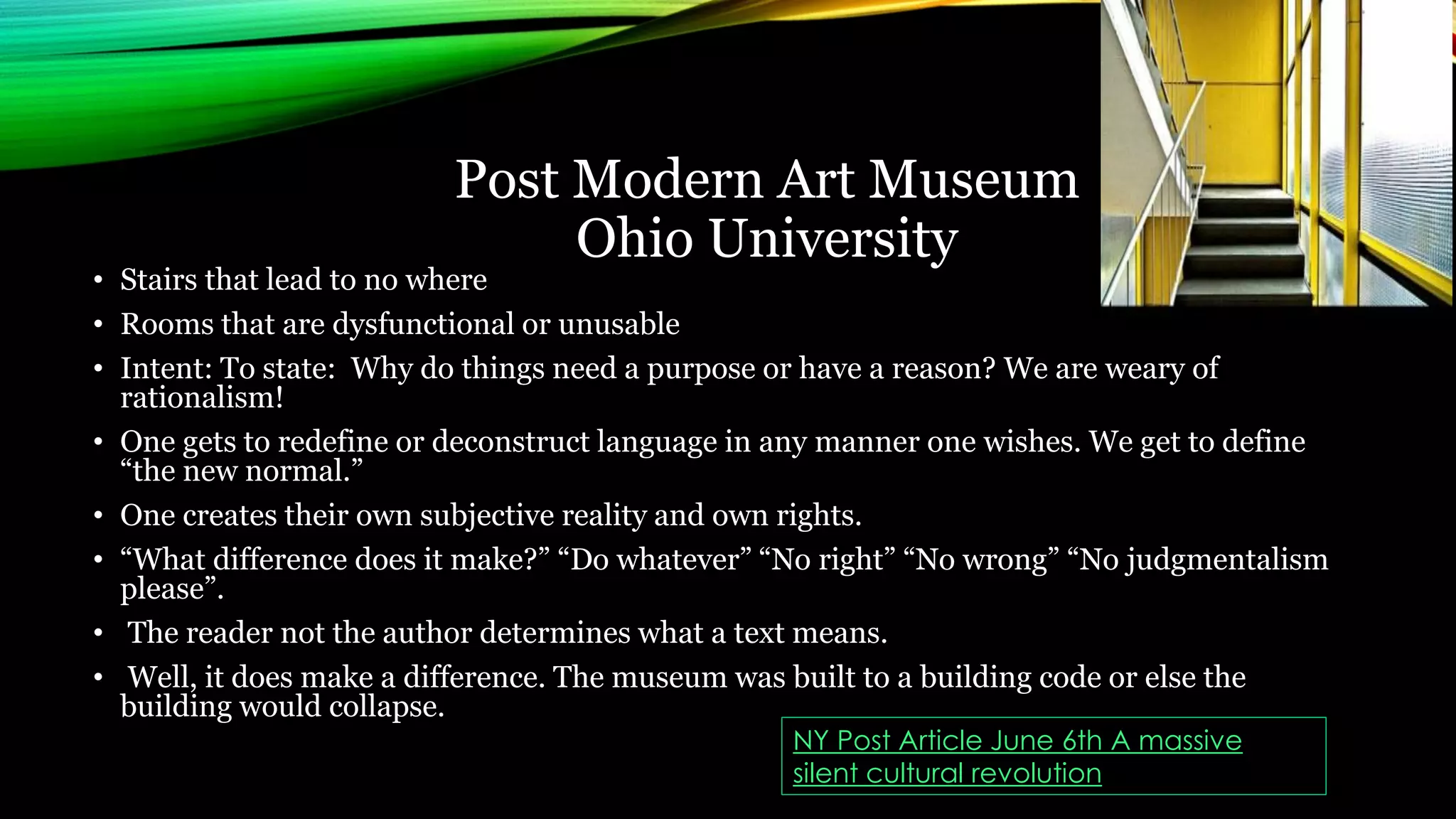 Post modern art museum | PDF | Modern Art | Fine Art