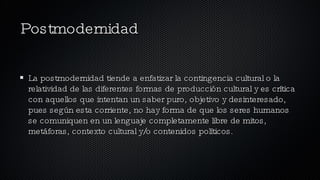 Postmodernidad | PPT