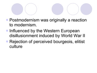 Postmodernism 1 | PPT