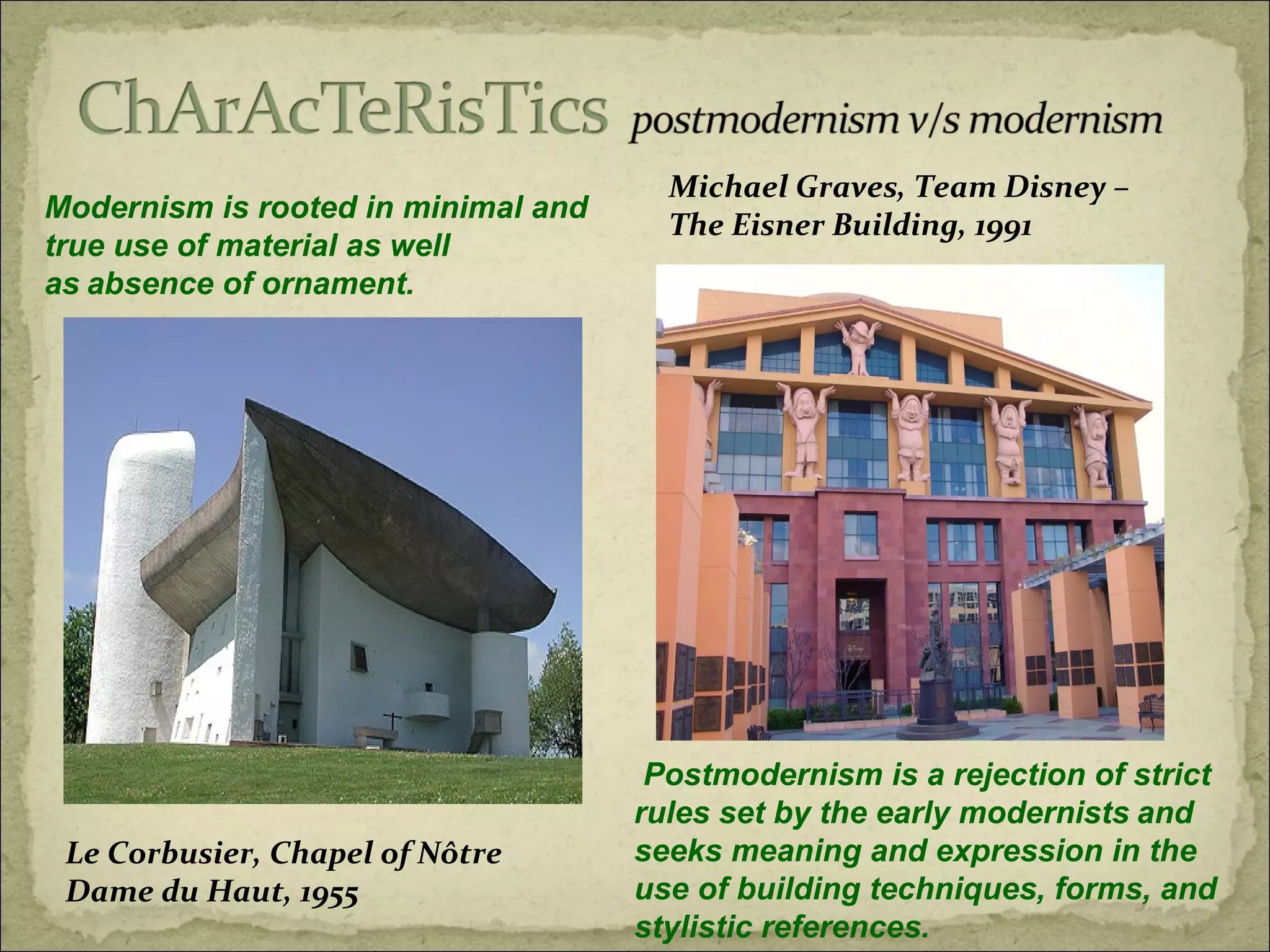 Post-Modern Architecture and the architects involoved in it. | PPT