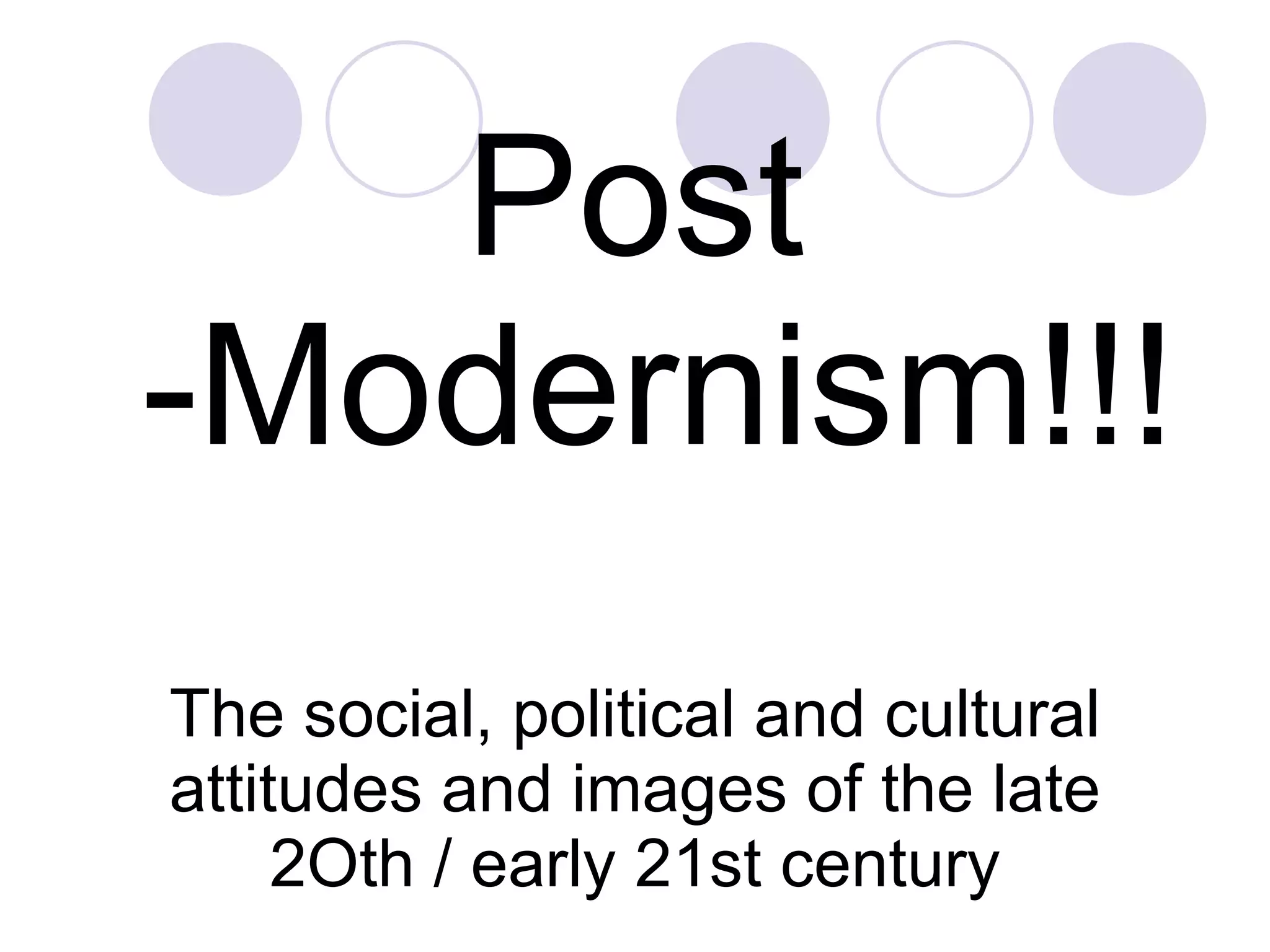 Postmodernism | PPT