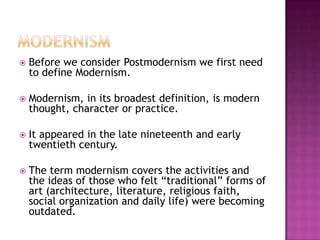 Postmodernism | PPTX