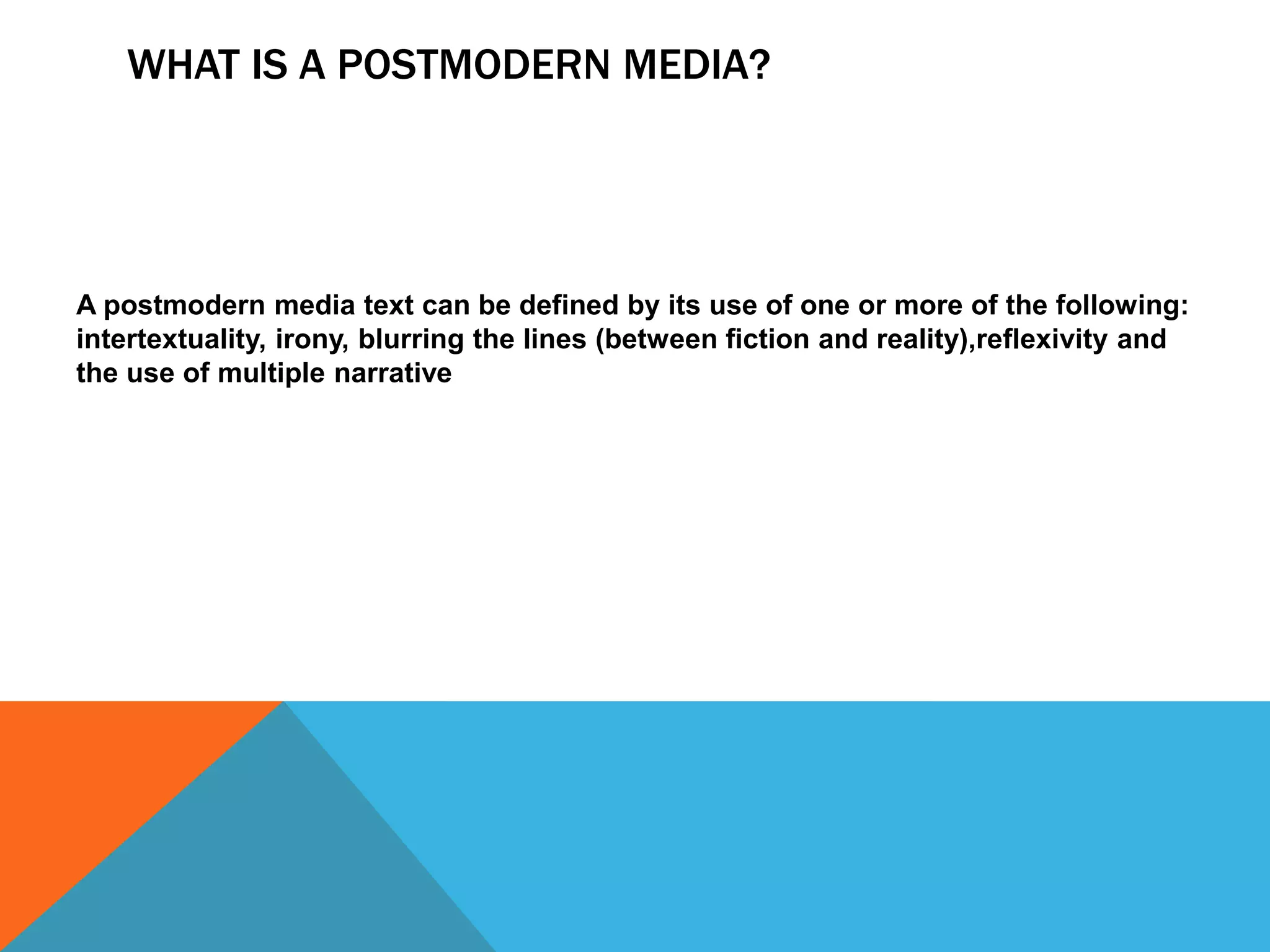 Postmodernism | PPT