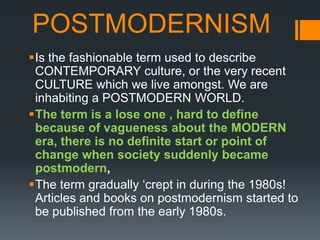 Postmodernism | PPTX