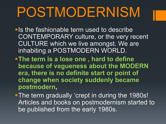 Postmodernism | PPTX