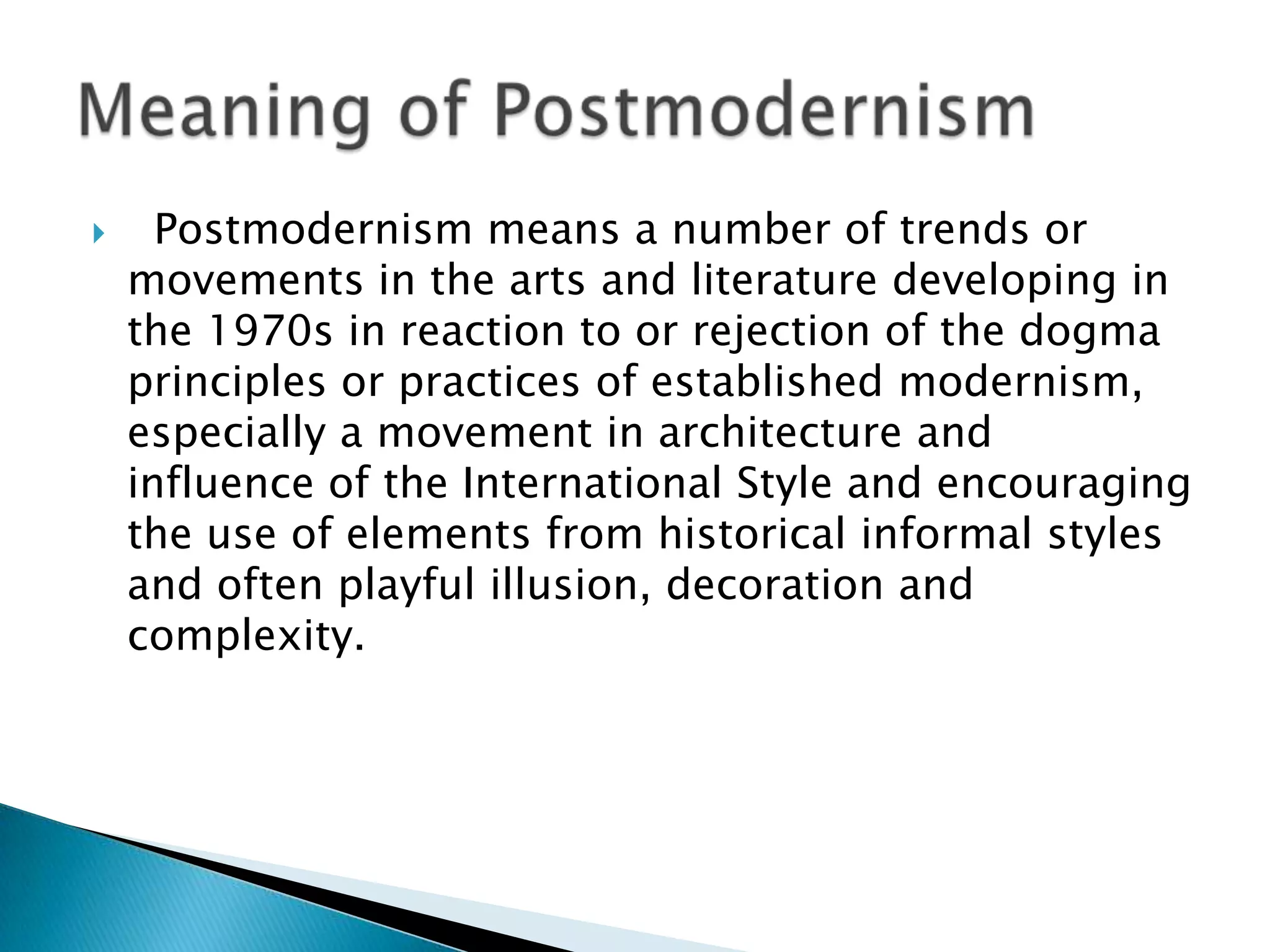 Postmodernism | PPTX