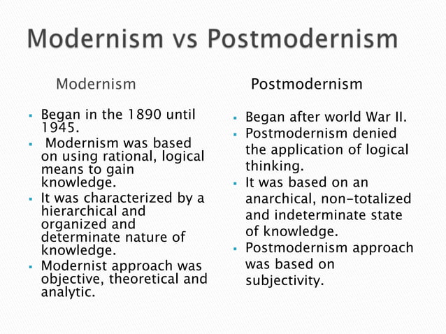 Postmodernism | PPTX | Modern Art | Fine Art