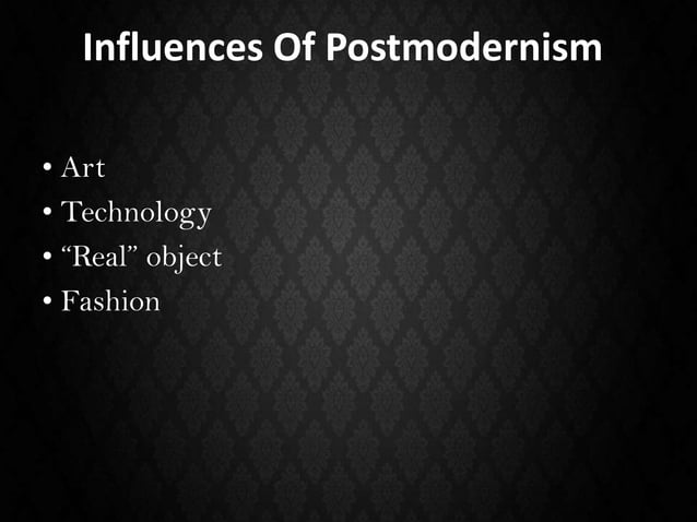 Postmodernism & Popular Culture | PPTX