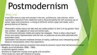 Postmodernism | PPTX