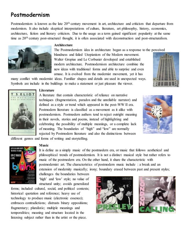 Postmodernism | PDF