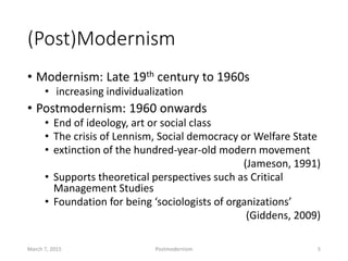 Postmodernism | PPTX