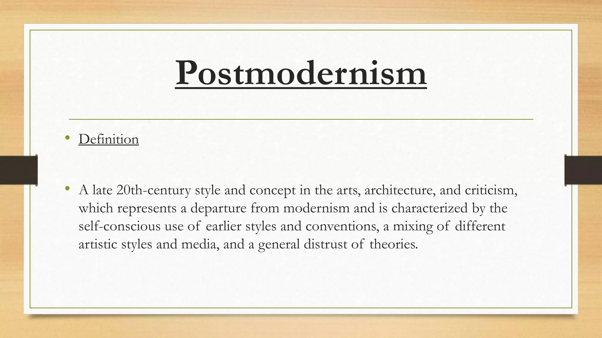 Postmodernism | PPTX