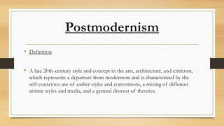 Postmodernism | PPTX