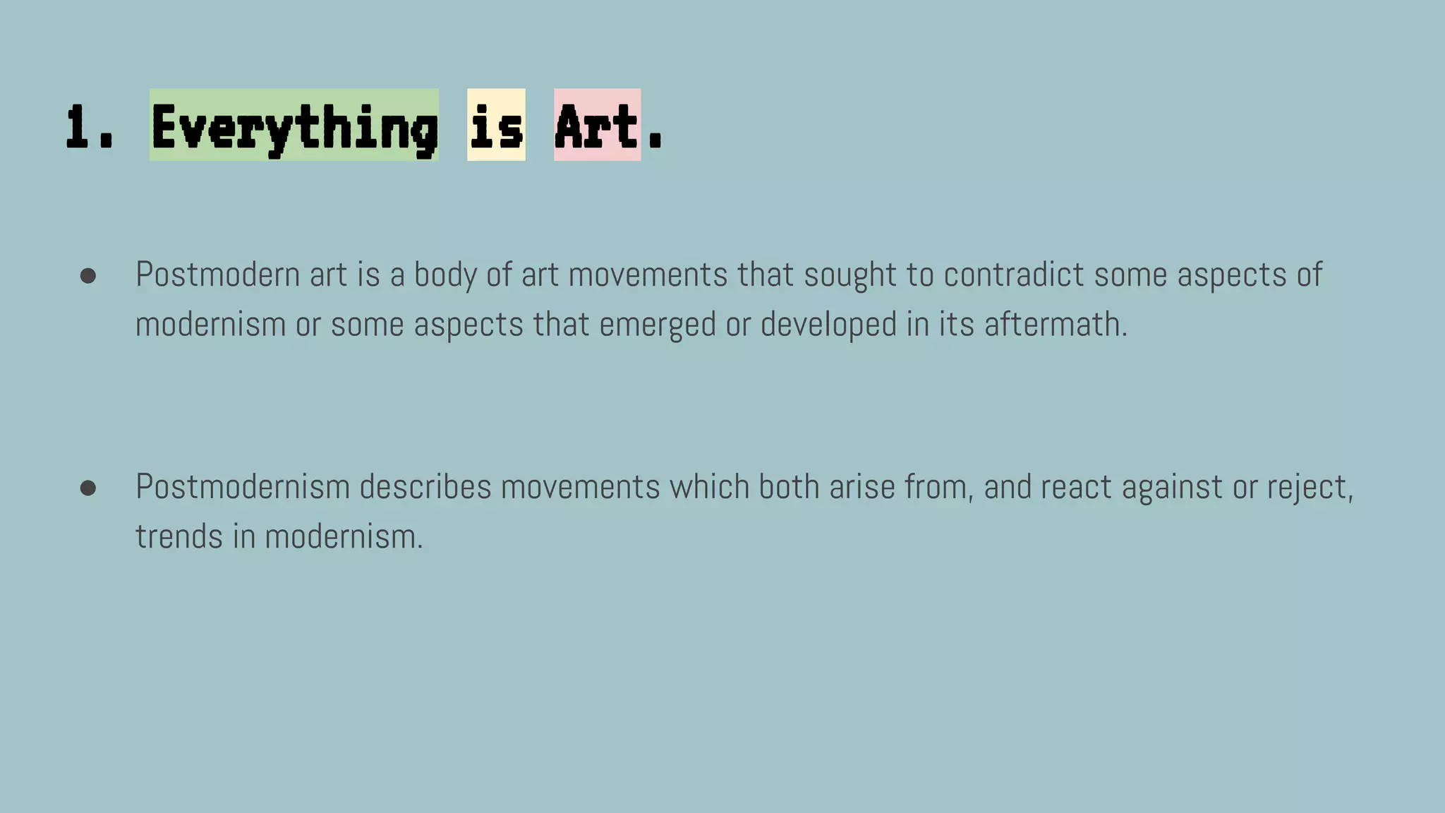 10 Facts on Postmodernism | PDF