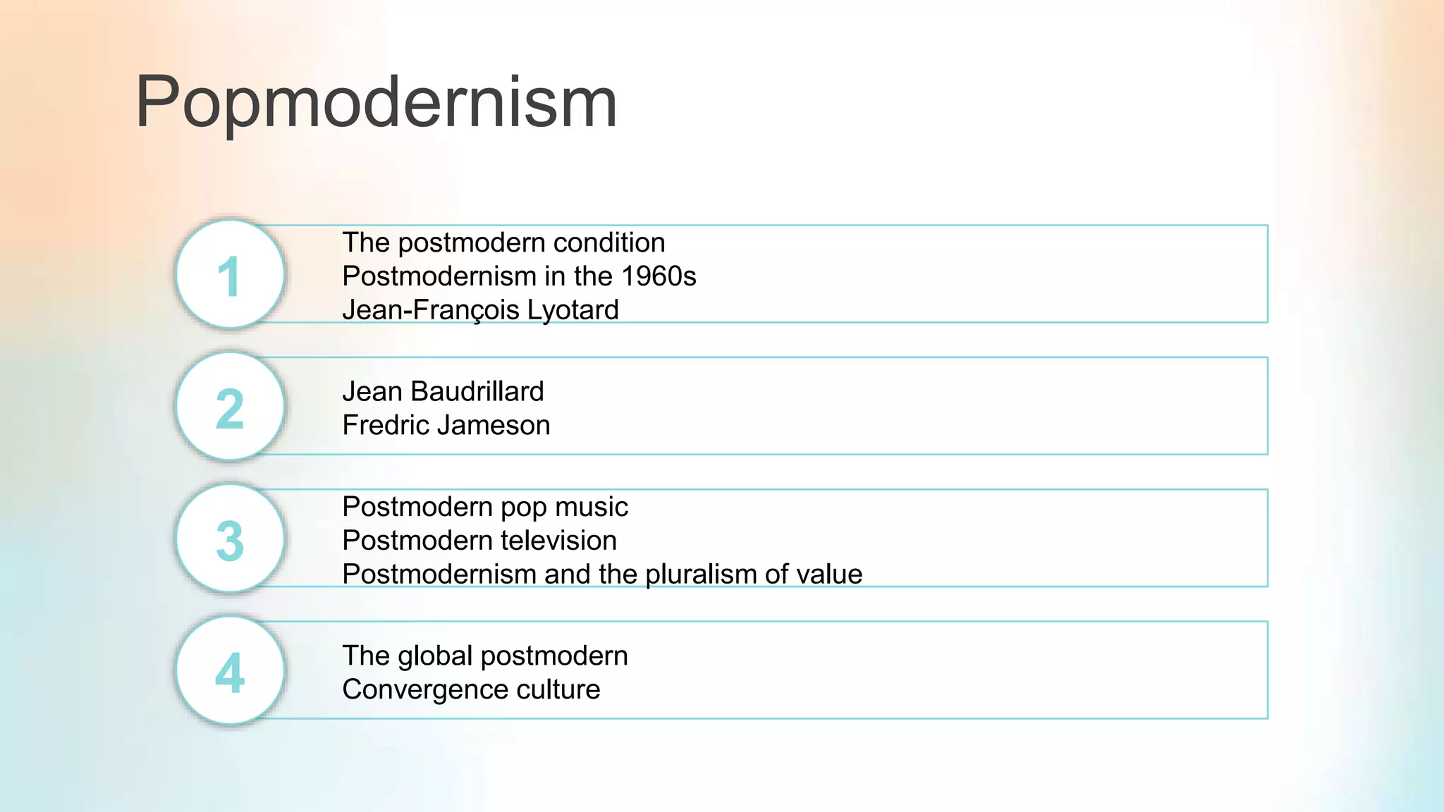Postmodernism in Pop Culture | PPTX