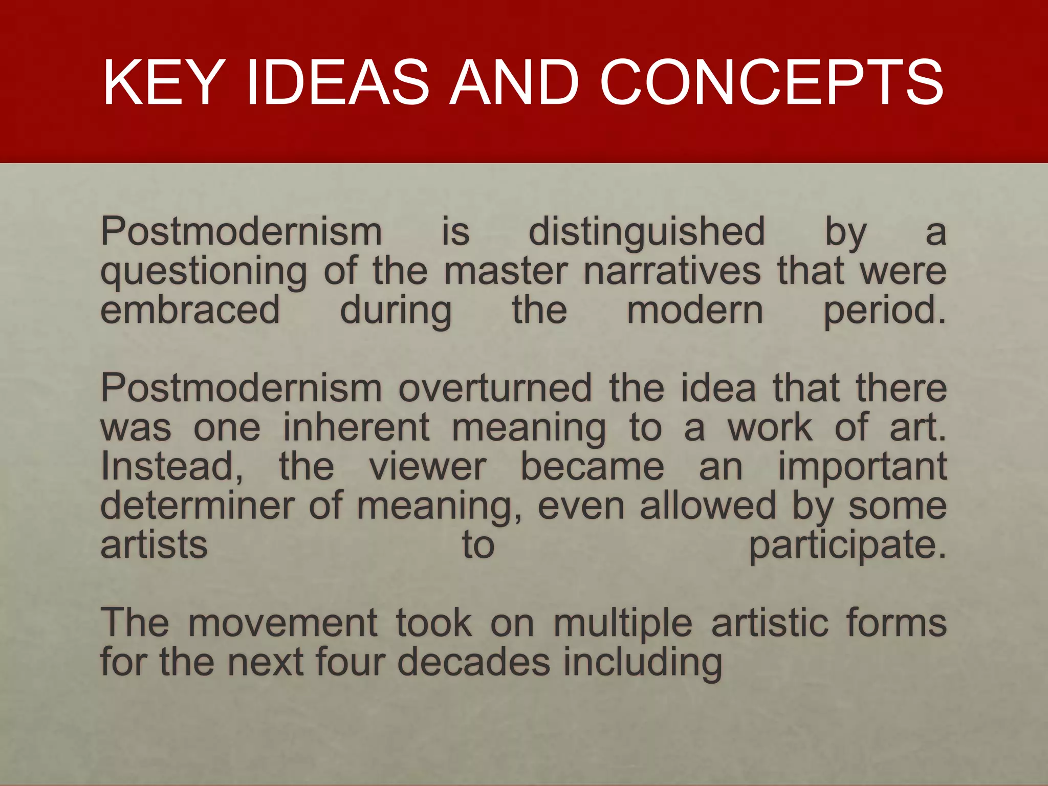 Postmodernism | PPTX