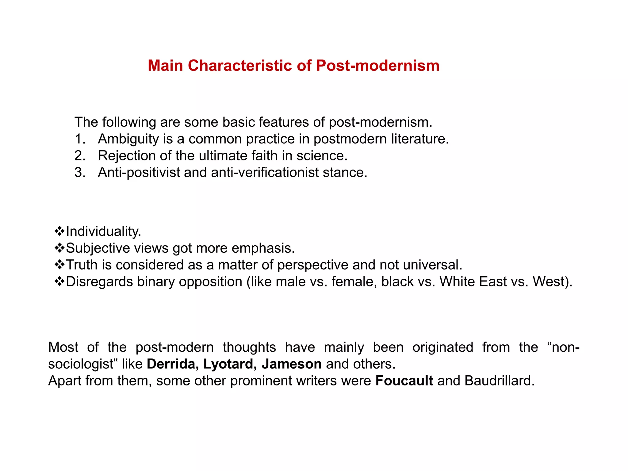 Postmodernism | PPTX