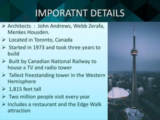 CN TOWER, CANADA Post modernism | PDF