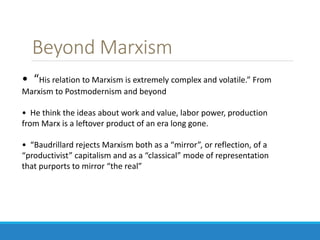 Postmodernism for the beginners and for the school of media | PPT