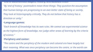 Postmodernism- An introduction and theories | PPT