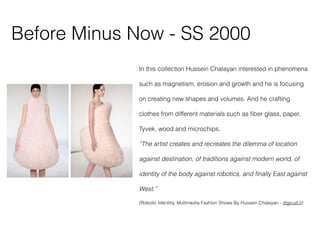 Postmodernism : hussein chalayan | PDF