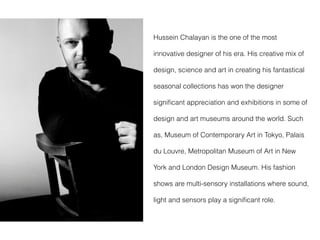 Postmodernism : hussein chalayan | PDF