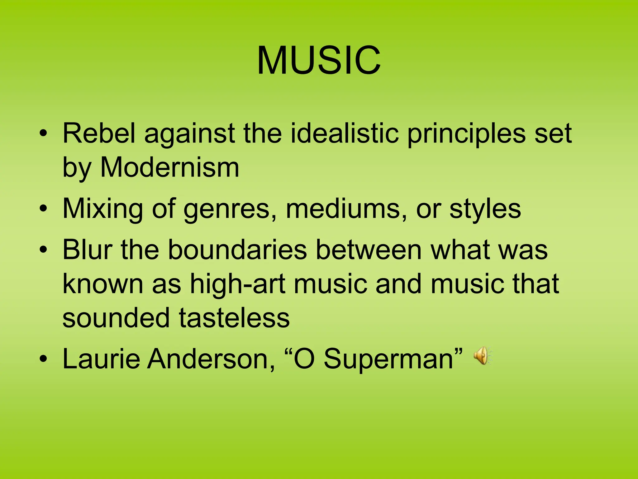 Postmodernism- Music, Architecture, and Art.ppt