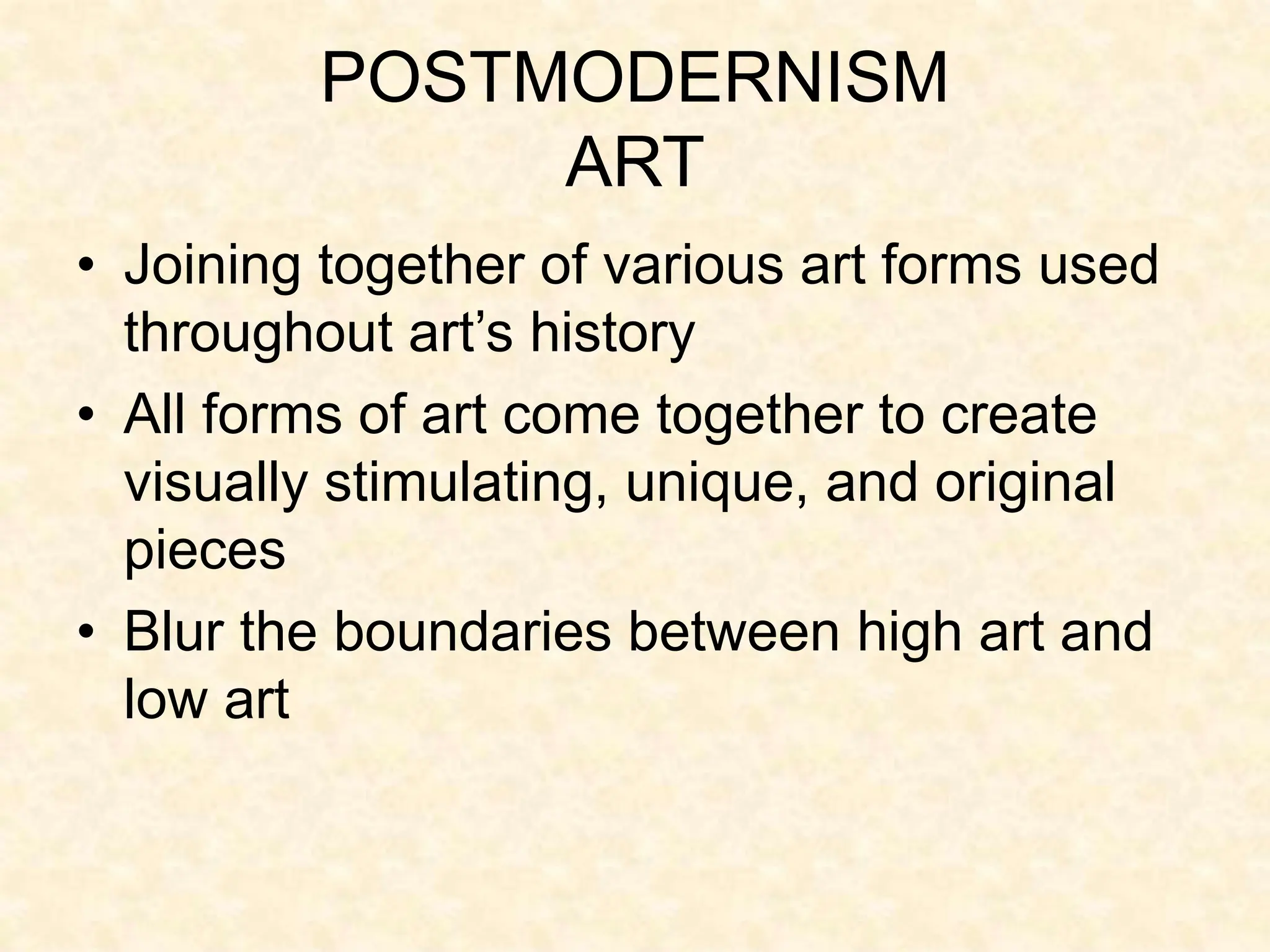 Postmodernism- Music, Architecture, and Art.ppt