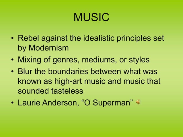 Postmodernism- Music, Architecture, and Art.ppt