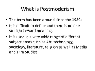 Intro to Postmodernism | PPT