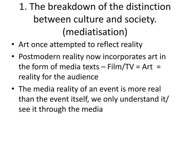 Intro to Postmodernism | PPT