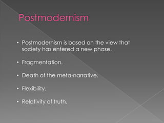 Postmodernism and education | PPTX